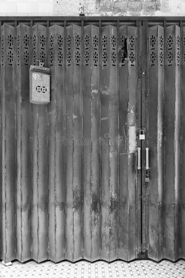 Classic Folding Metal Gate in Hong Kong Stock Photo - Image of metallic ...