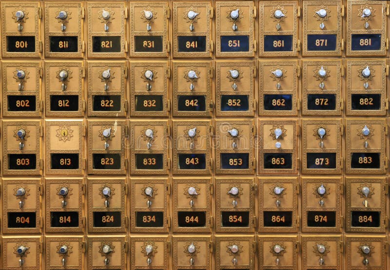 Vintage mailbox stock image. Image of park, obsolete, panel - 5876141