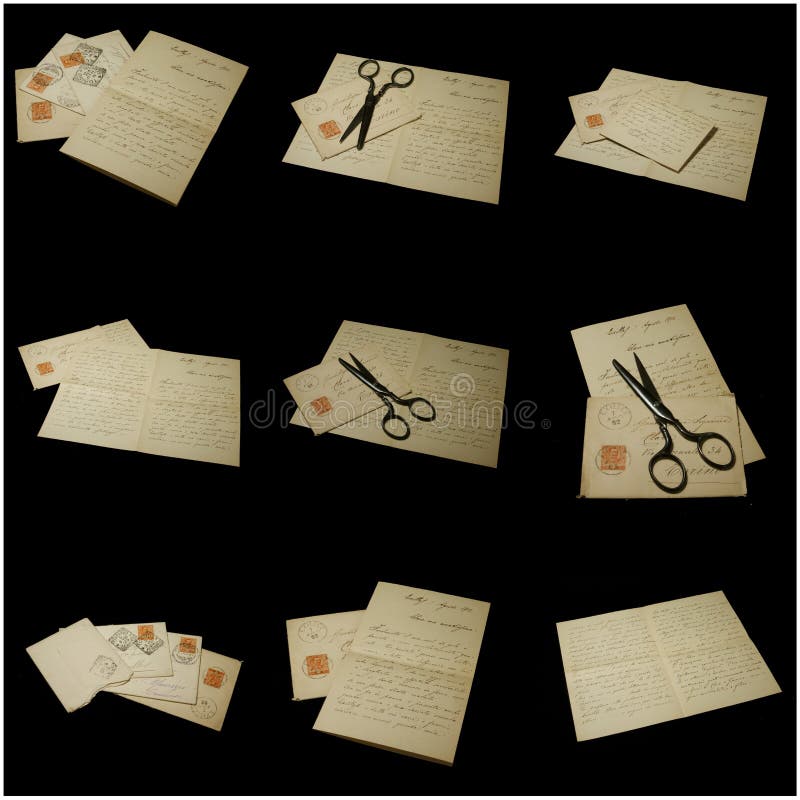 Old mail collection stock image. Image of style, signature - 31842043