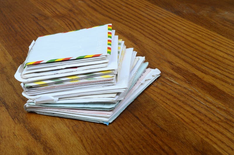 Old Mail : Letters and Envelope Stock Photo - Image of sheet, posting ...