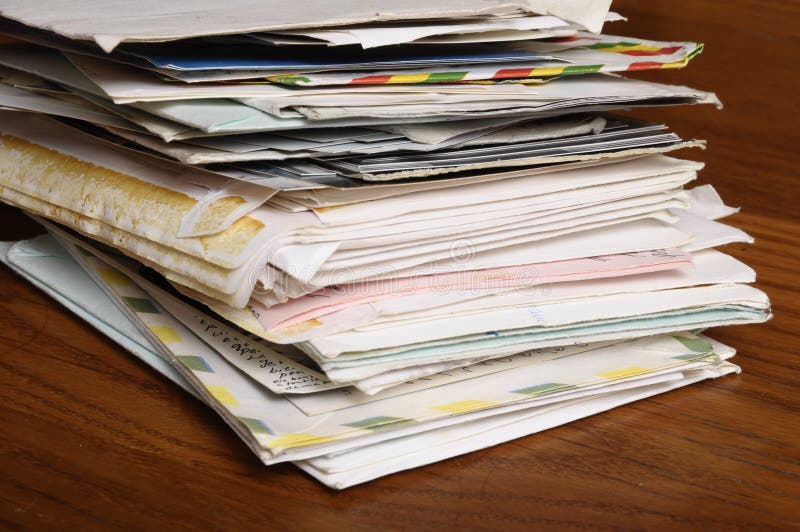 Old Mail : Letters and Enveloppe Stock Image - Image of memories, email ...