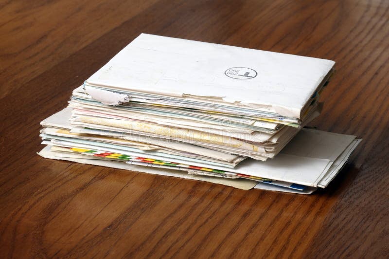 Old Mail: Letters and Enveloppe Stock Photo - Image of ancient, objects ...