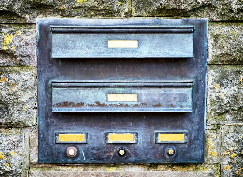 Old mail slot stock photo. Image of mailbox, slot, rust - 41887452