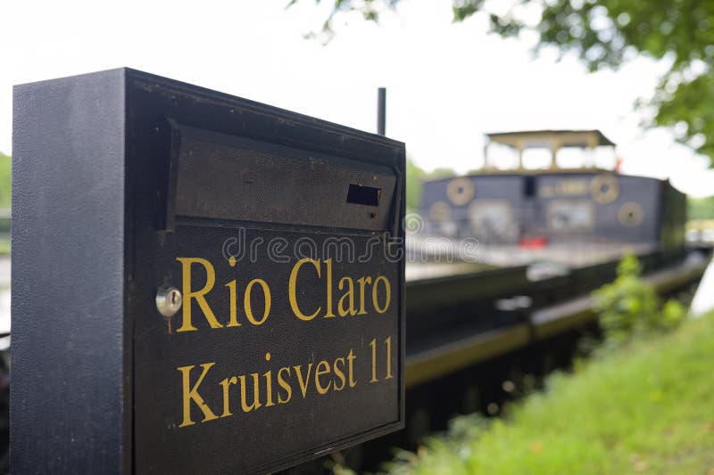 An Old Mailbox in Front of a Ship Editorial Stock Image - Image of ...