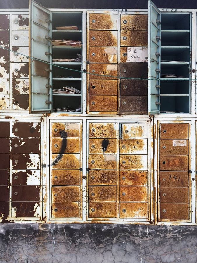 Old mailbox stock image. Image of rust, close, worn, closed - 40286011