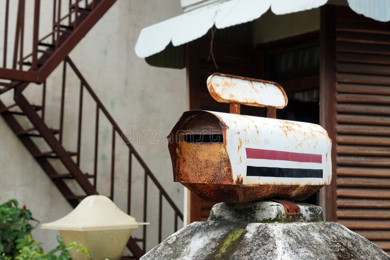 An Old Mailbox. Retro Mail Box. Stock Image - Image of postal ...