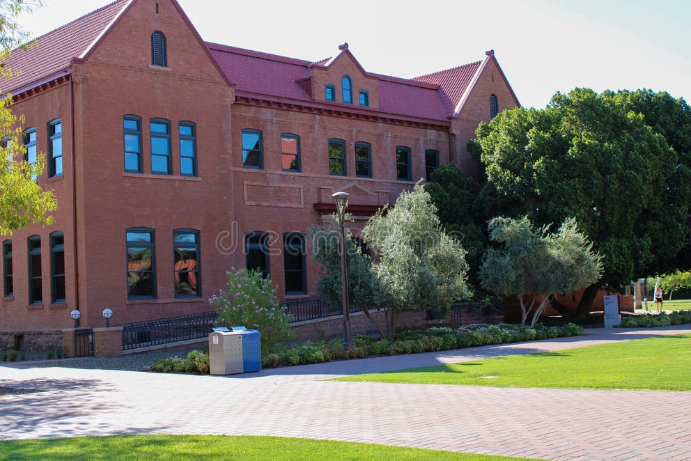 Old Main Tempe Building Arizona Stock Image - Image of mansion ...