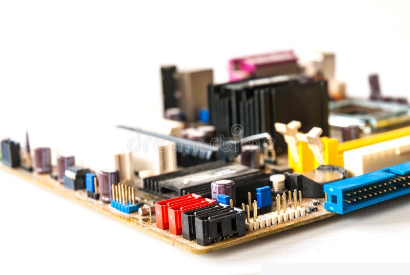 Old mainboard stock photo. Image of mainboard, detail - 50768058