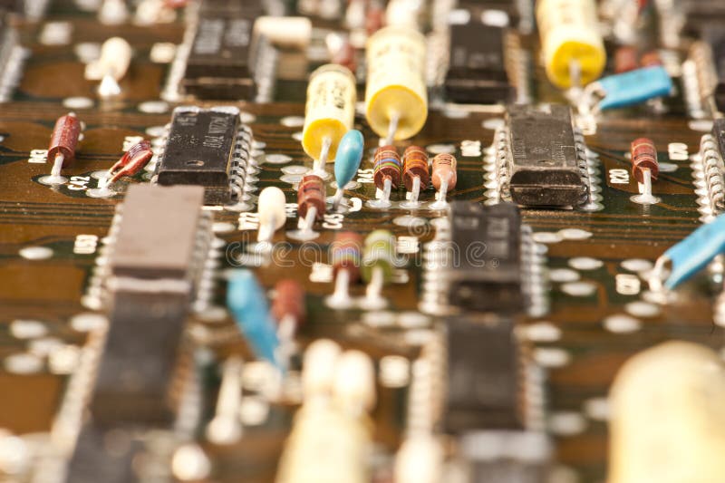 Old Mainframe Controller Board Stock Photo - Image of chip ...