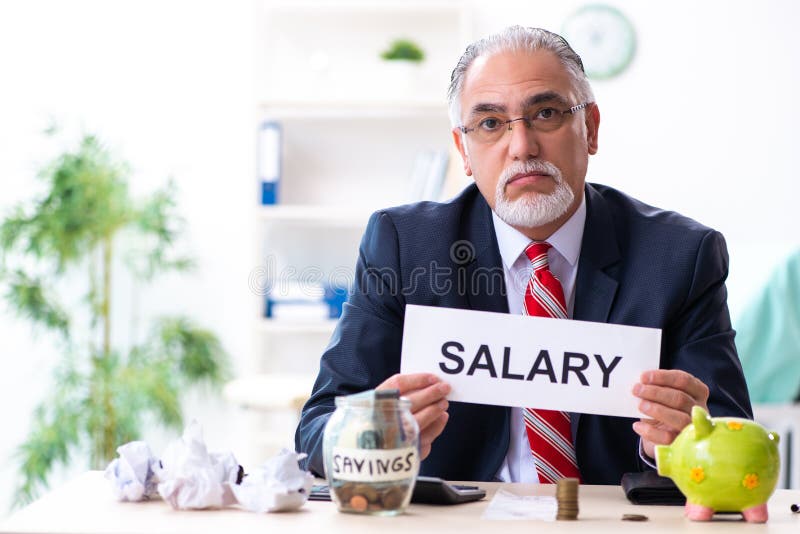 Old Male Accountant in Budget Planning Concept Stock Photo - Image of ...