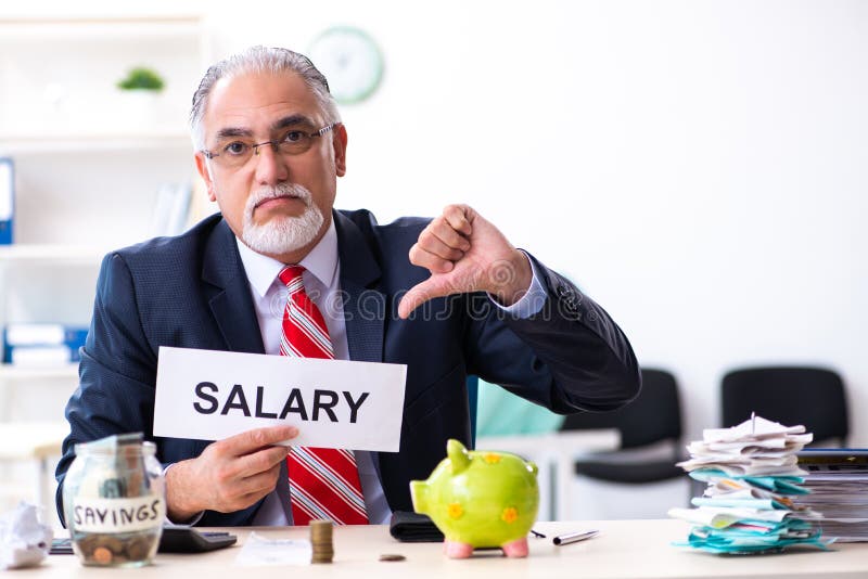 Old Male Accountant in Budget Planning Concept Stock Image - Image of ...