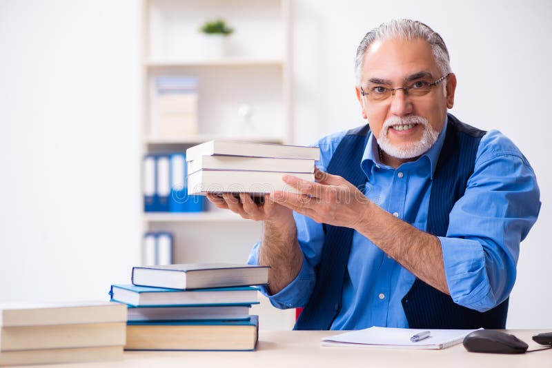 Old Male Author Writing Books Stock Photo - Image of article, paper ...