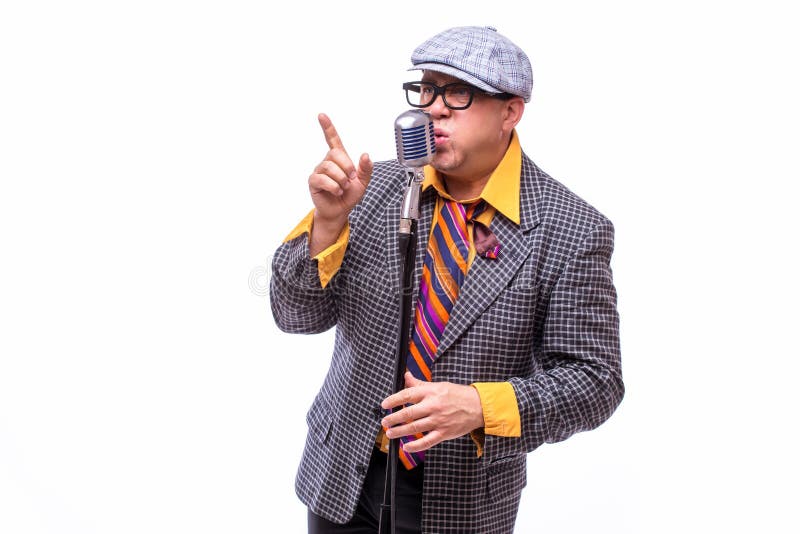 Old male singer stock image. Image of beat, 60th, performance - 73734013