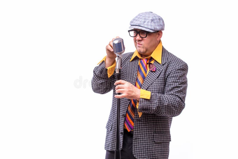 Old male singer stock photo. Image of artist, caucasian - 73734416