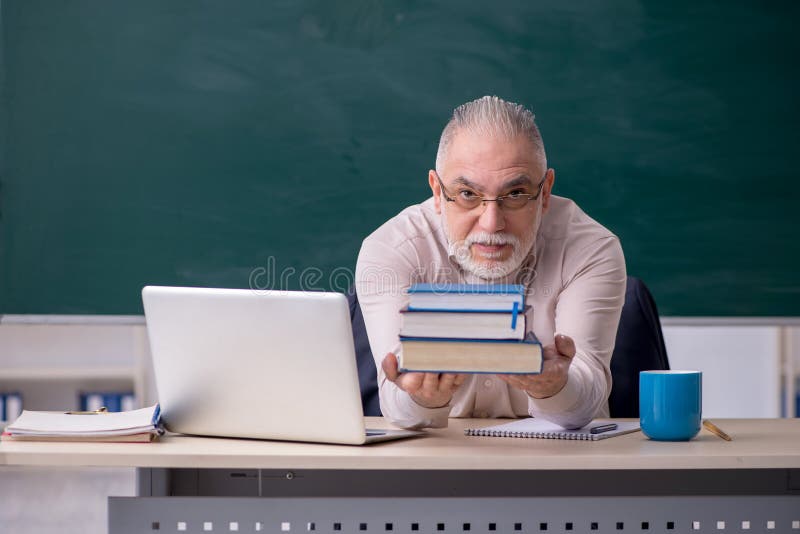 Teacher at the Front of Class with Elementary School Kids Stock Image ...