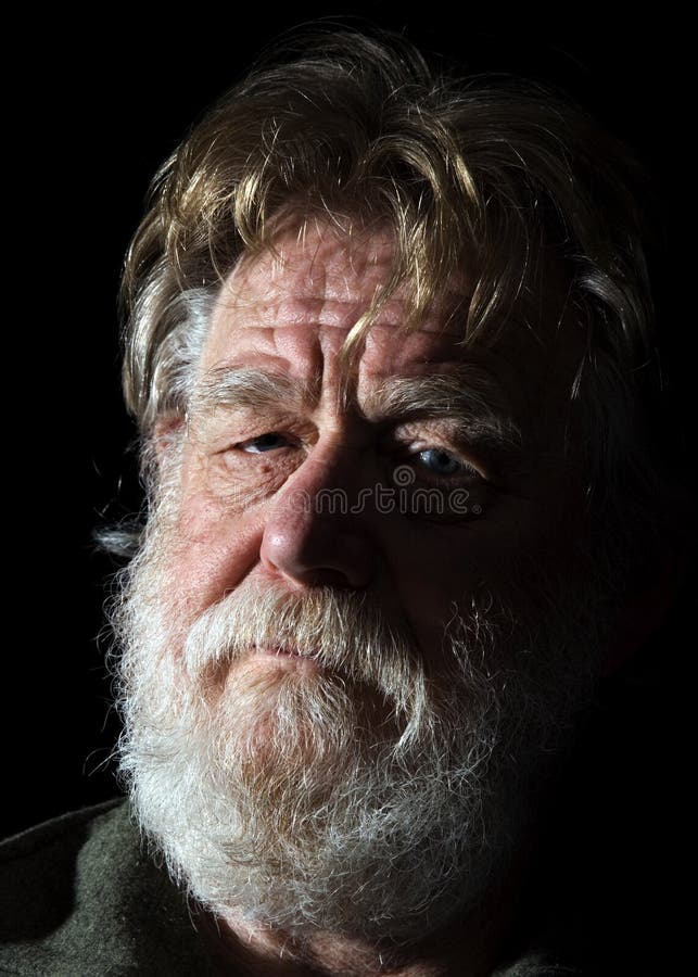 Old man face stock image. Image of pensive, aged, headshot - 25217841