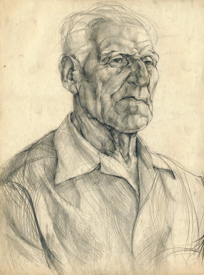 Old Man Drawing Stock Illustrations – 60,517 Old Man Drawing Stock ...