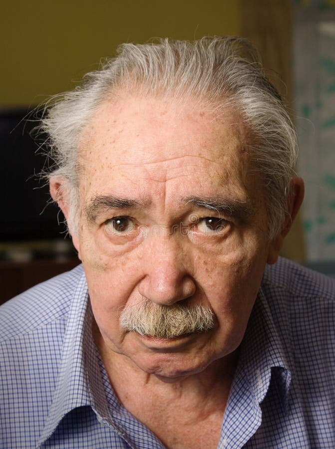 Old man stock image. Image of hair, indoors, person, elderly - 7643885