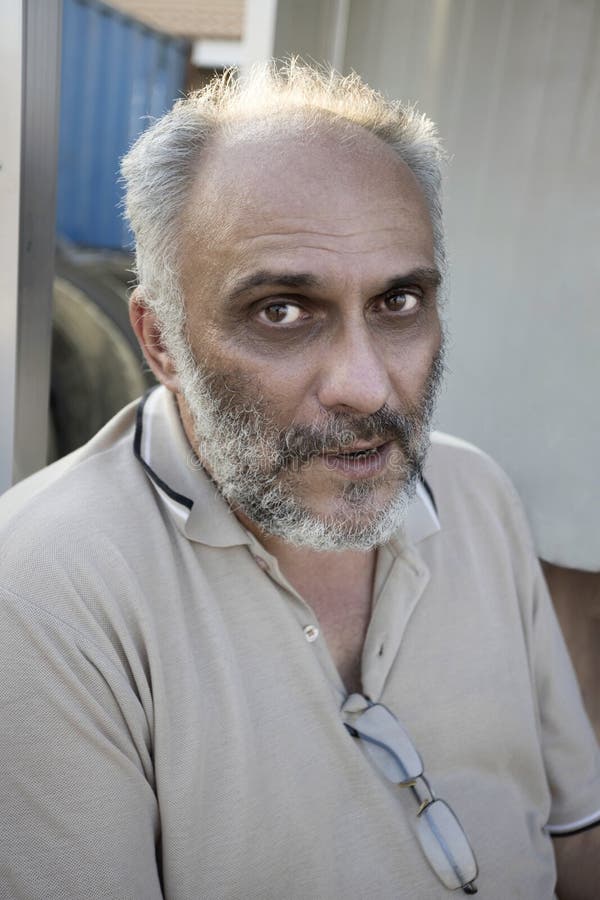 Old man alone stock image. Image of european, male, egyptian - 269338797