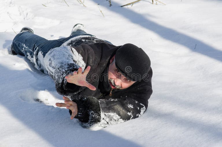 Old Man is Asking for the Help Stock Photo - Image of hand, snow: 23826838