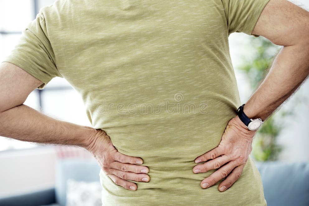 Old man with back pain stock image. Image of spine, elder - 101881215