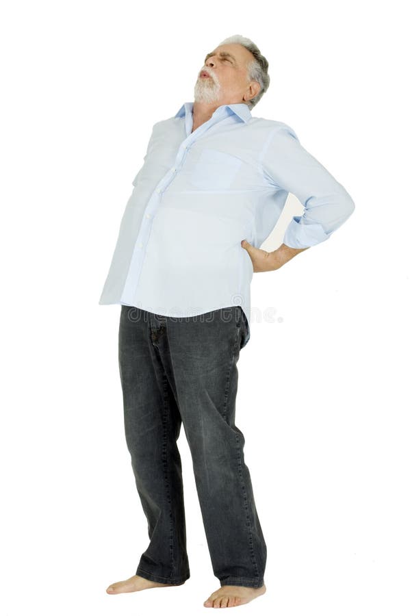 Old Man With Back Pain Stock Image - Image: 17915321