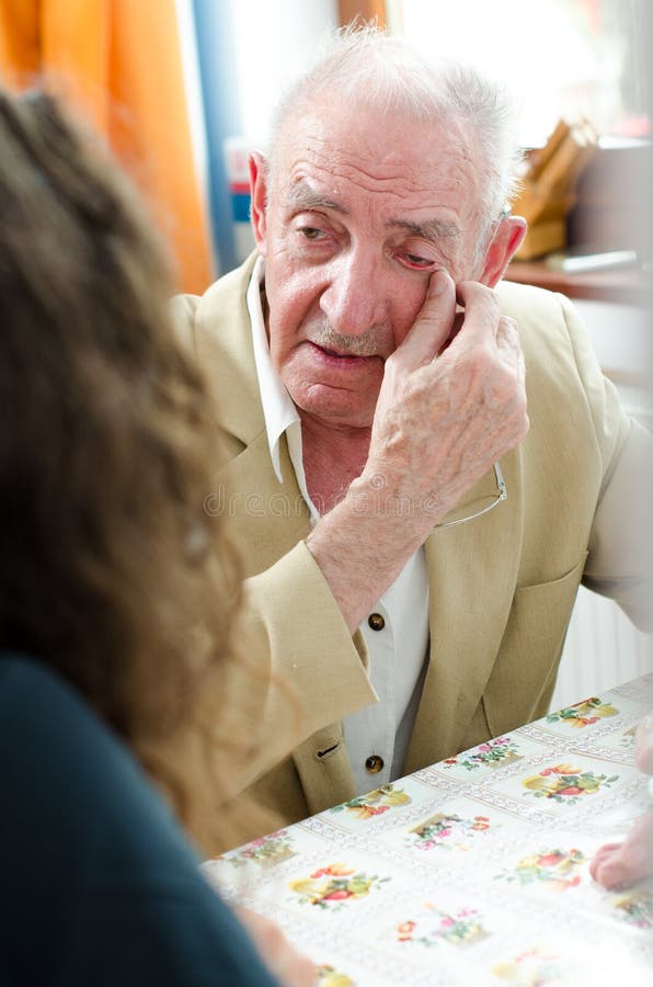 Old man crying stock image. Image of family, mother, background - 36522973