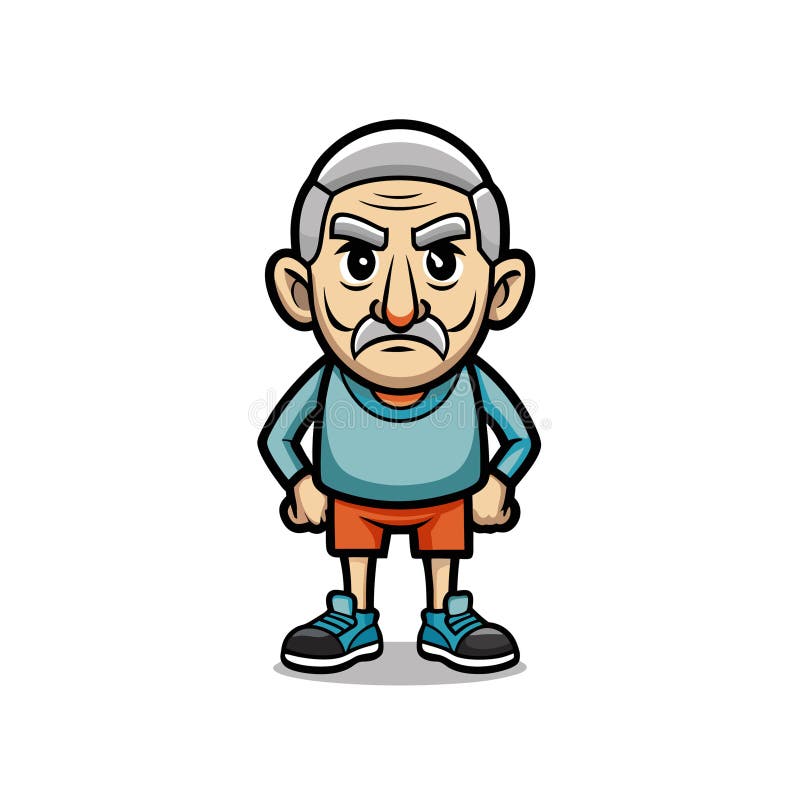 Old Man Engaged in Putting Action Stock Image - Illustration of putting ...