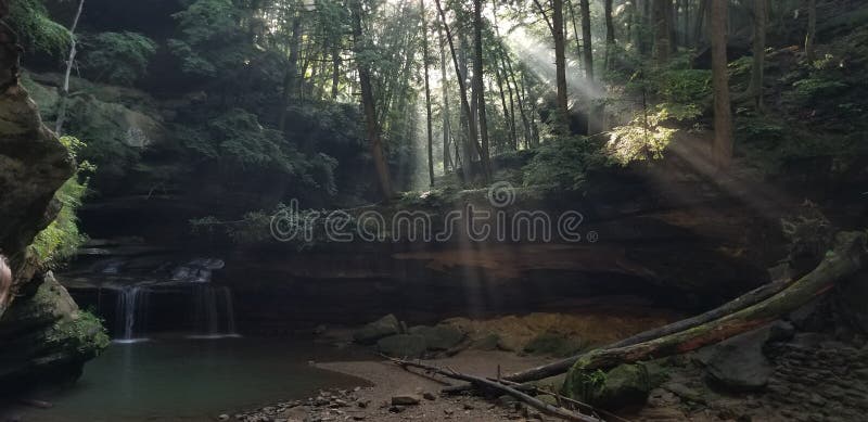 Old man falls stock image. Image of hike, falls - 120661069