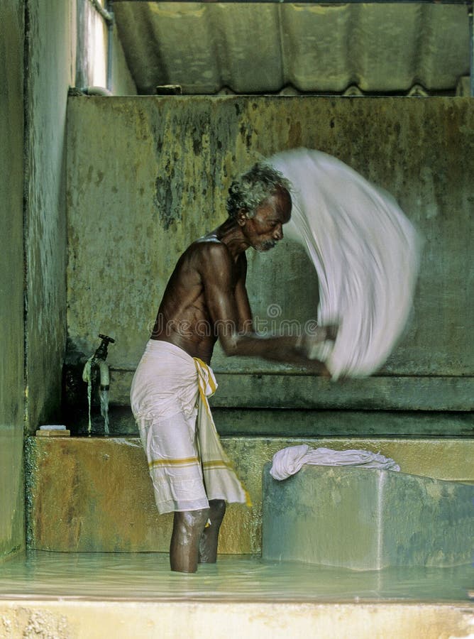 Old man in goa editorial photography. Image of laundry - 39124147