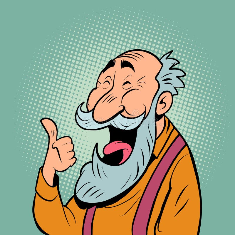 Positive Elderly Senor Stock Illustrations – 11 Positive Elderly Senor ...