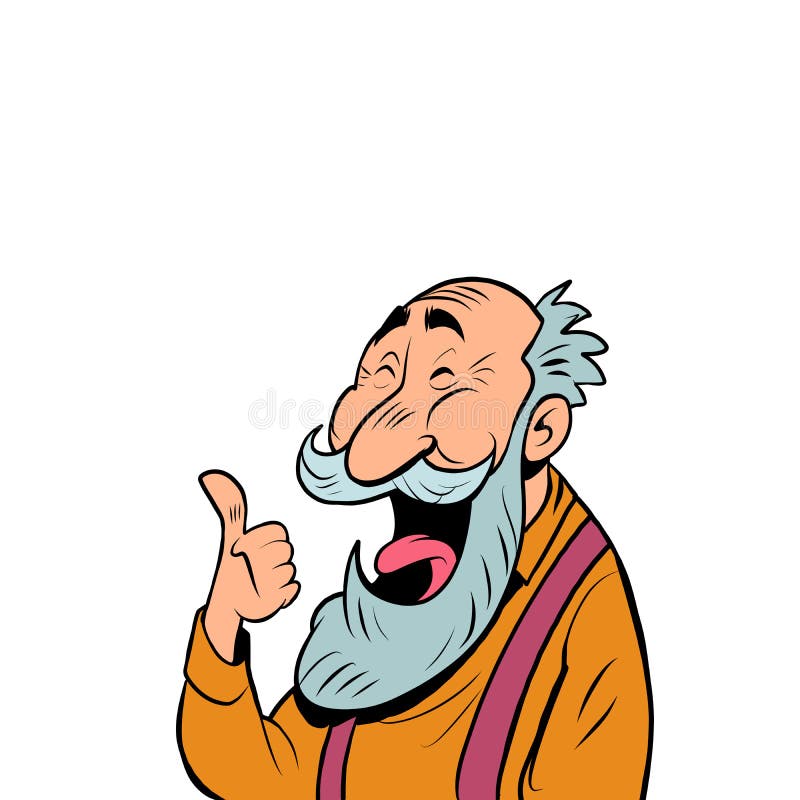 Positive Elderly Senor Stock Illustrations – 11 Positive Elderly Senor ...