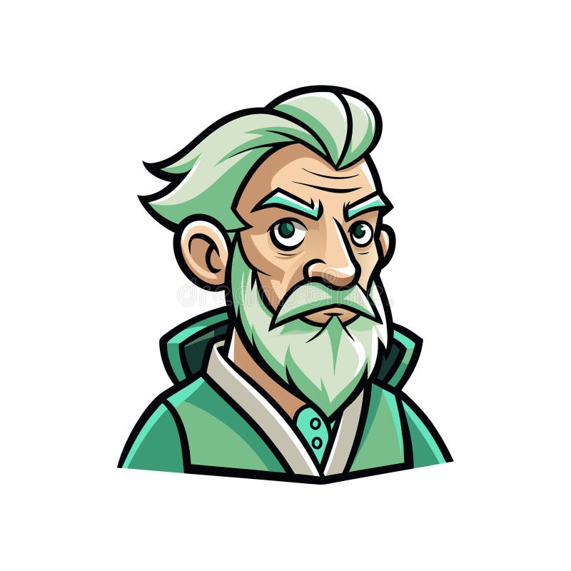 Old Man Guiding Youth in Retro Style Stock Photo - Illustration of ...