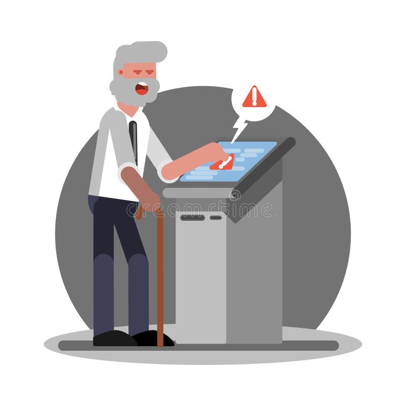 Man Using Atm Stock Illustrations – 420 Man Using Atm Stock ...