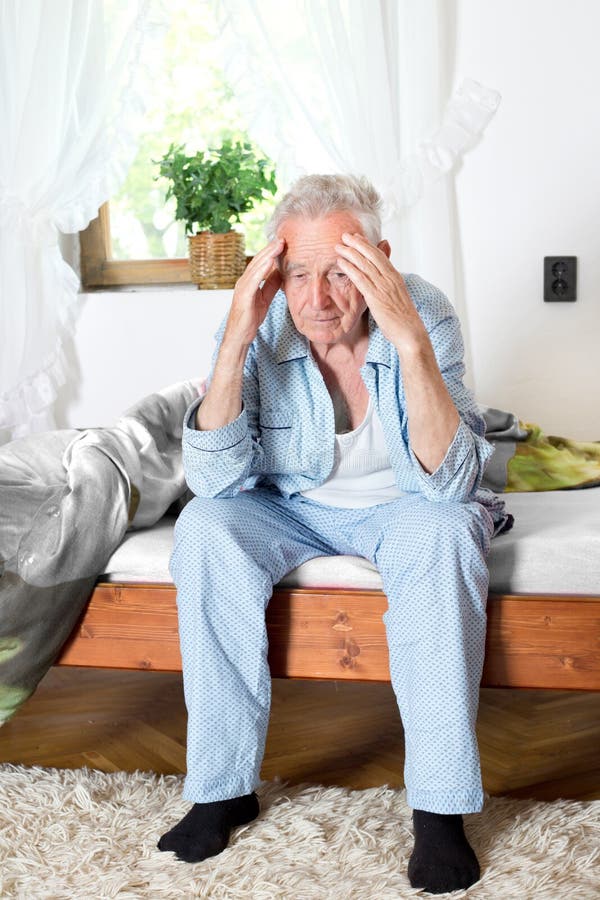 Old man having headache stock photo. Image of migraine - 63251250
