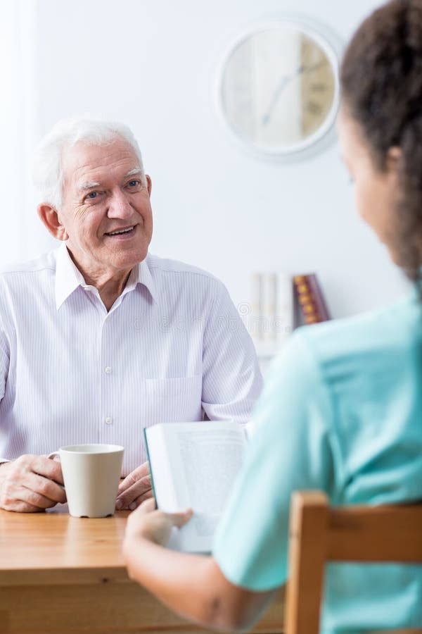 Old Man Having Professional Care Stock Image - Image of healthcare ...
