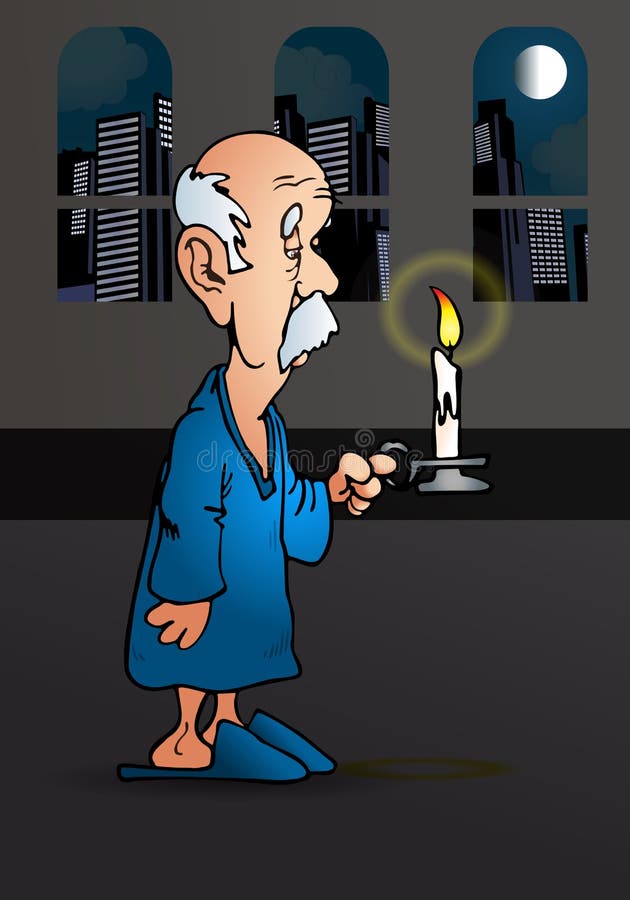 Old Man Holding Candle Stock Illustrations – 26 Old Man Holding Candle ...