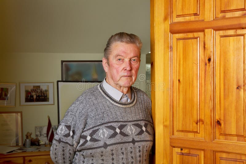 Old man. stock image. Image of mature, people, indoors - 44212737