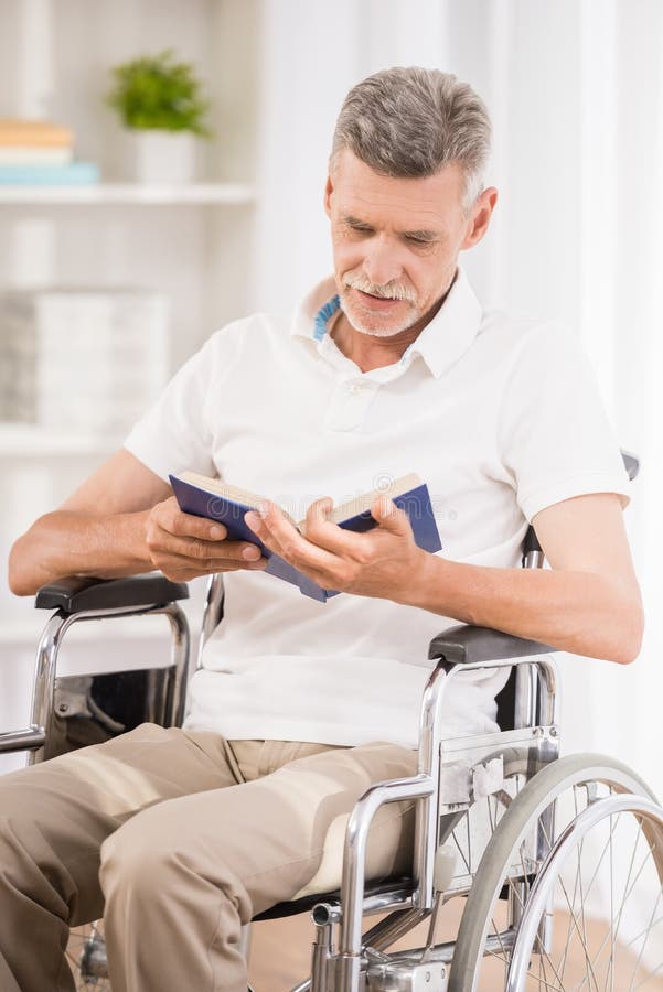 Old man at home stock image. Image of pensioner, medical - 55796425