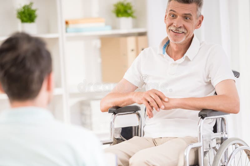 Old man at home stock photo. Image of mature, elder, healthcare - 55796426