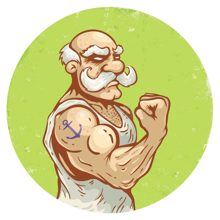 Strong Old Man Cartoon Stock Illustrations – 2,563 Strong Old Man ...
