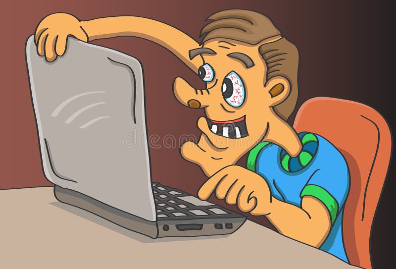 Old Man Computer Cartoon Stock Illustrations – 3,088 Old Man Computer ...