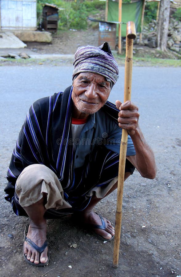 Indonesian Old Man Indonesia Editorial Stock Photo - Image of rural ...