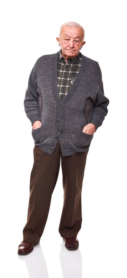 Senior man standing-up stock photo. Image of grandfather - 6243588