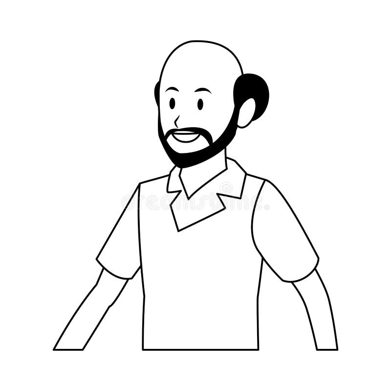 Old man portrait stock vector. Illustration of male - 140692895