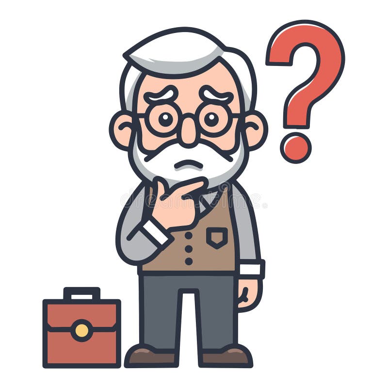 Old Man Thinking Stock Illustrations – 3,441 Old Man Thinking Stock ...