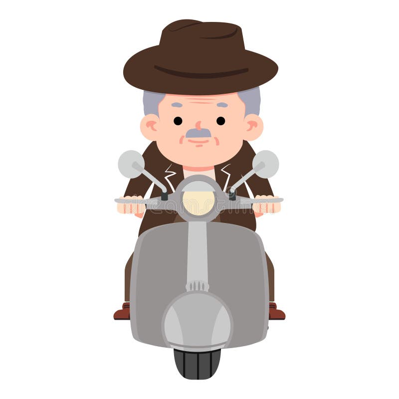 Old Man Motorcycle Stock Illustrations – 2,373 Old Man Motorcycle Stock ...
