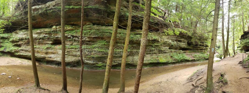 Old Man S Cave in Summer, Hocking Hills State Park, Ohio Stock Image ...