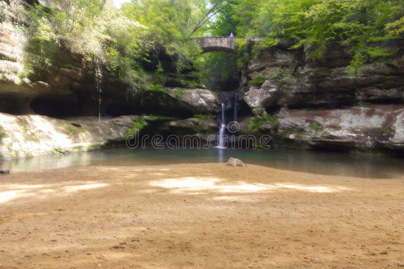 Old Man S Cave in Summer, Hocking Hills State Park, Ohio Stock Photo ...