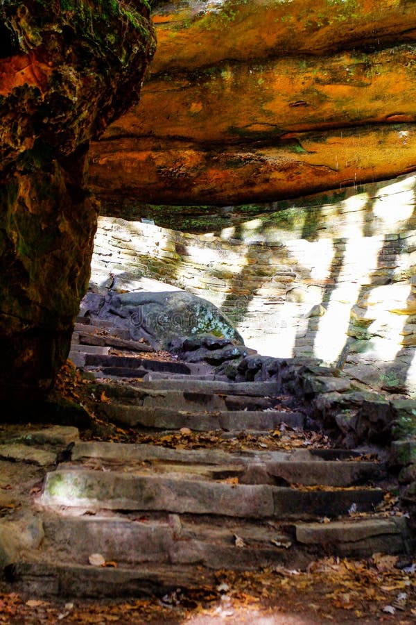 Old Man& X27;s Cave Unit, Hocking Hills State Park, Ohio Stock Image ...